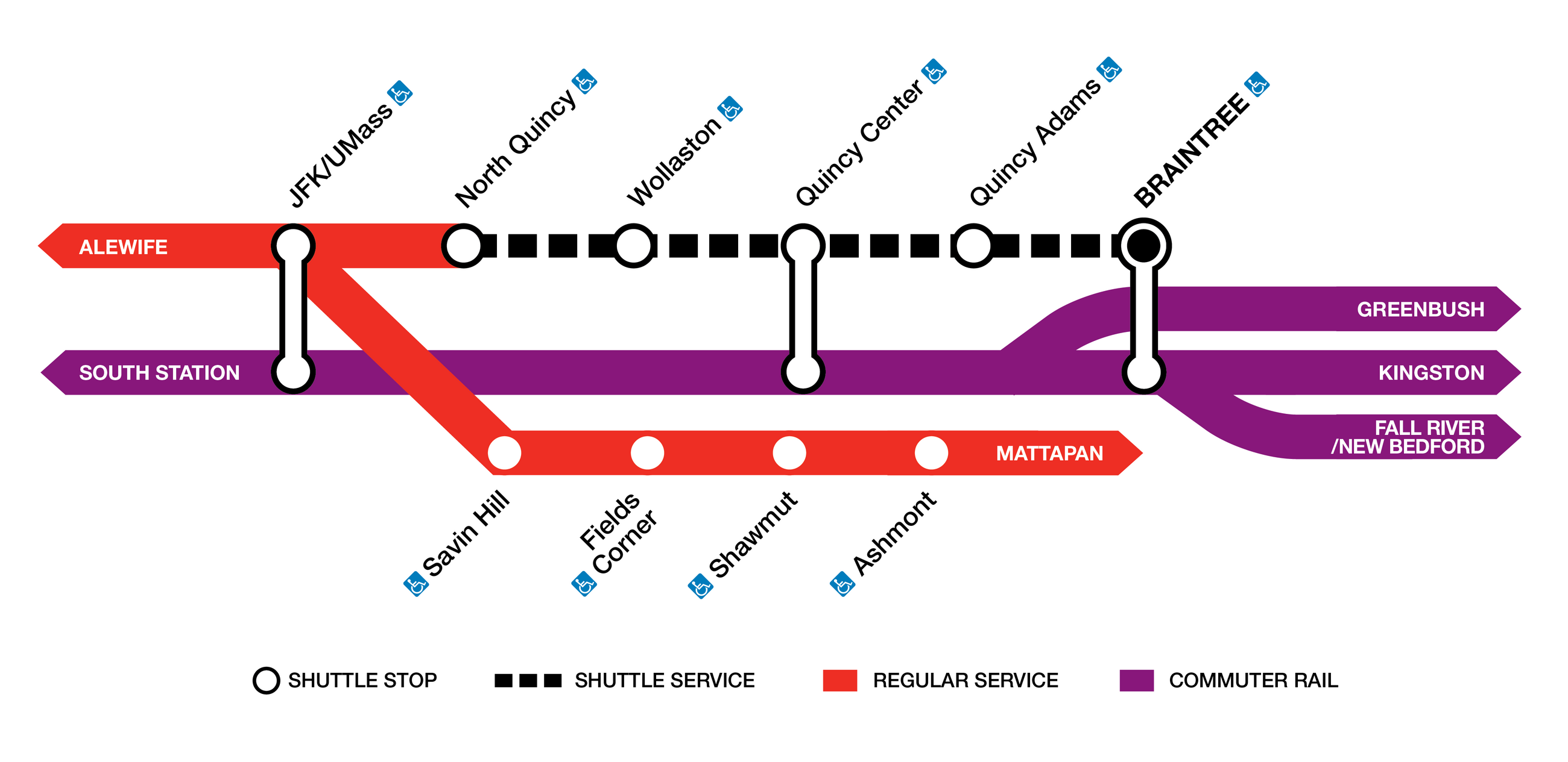 REMINDER: Red Line Braintree Branch Will Be Suspended Between North ...