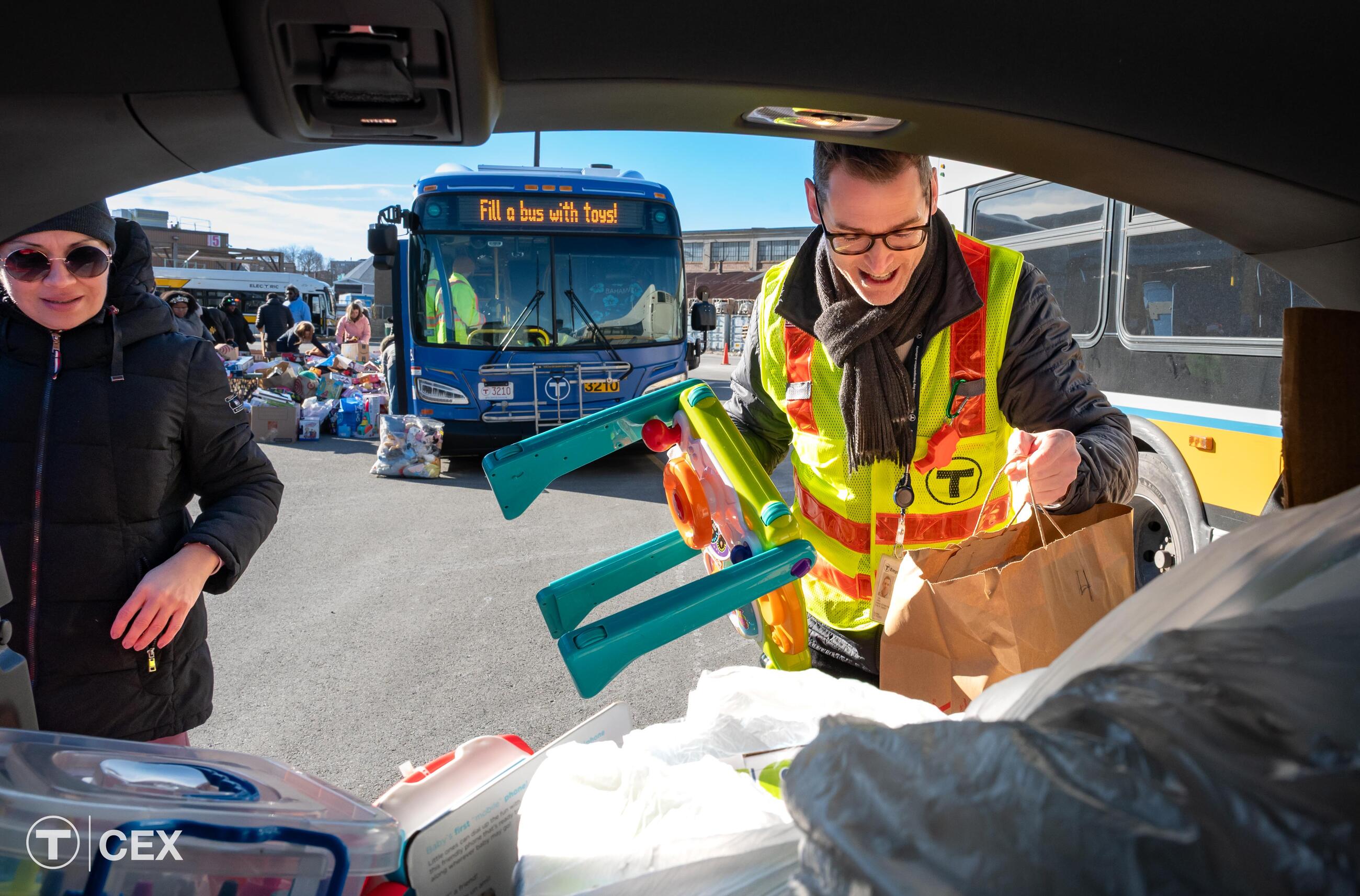 MBTA Celebrates 25th Annual Fill-A-Bus with Gifts Program | News | MBTA